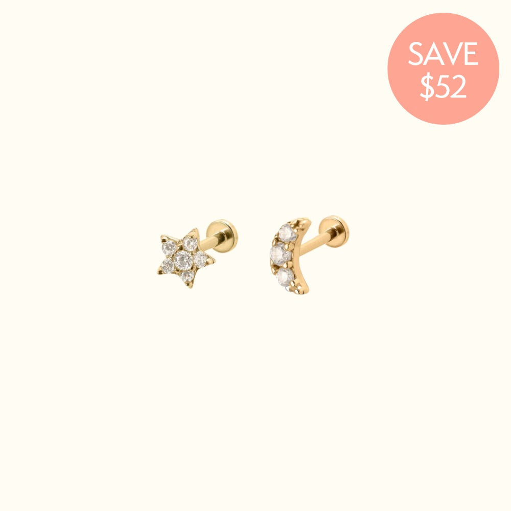 14k Crystal Celestial Set – Lulu Ave