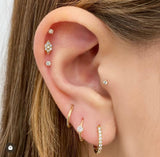 14k Gold Single Prong Hinged Ring – Lulu Ave